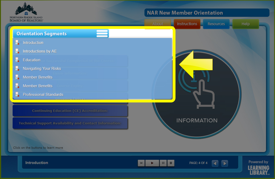 NAR Orientation - instructions